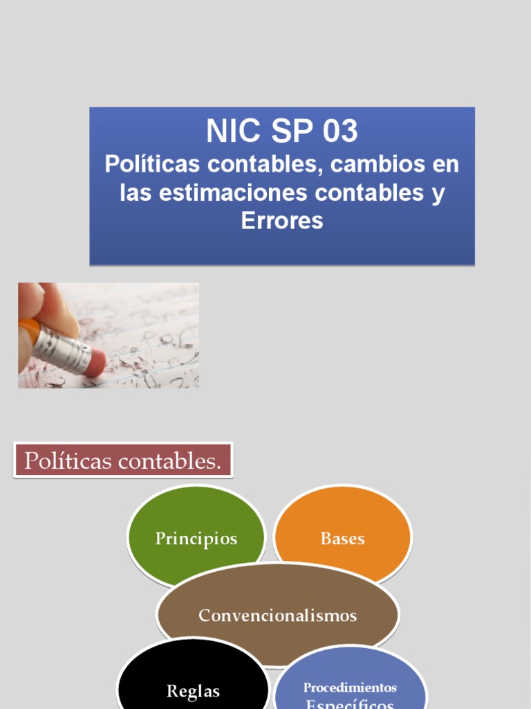 NIC SP 3 y 12 | PDF | Contabilidad | Inventario