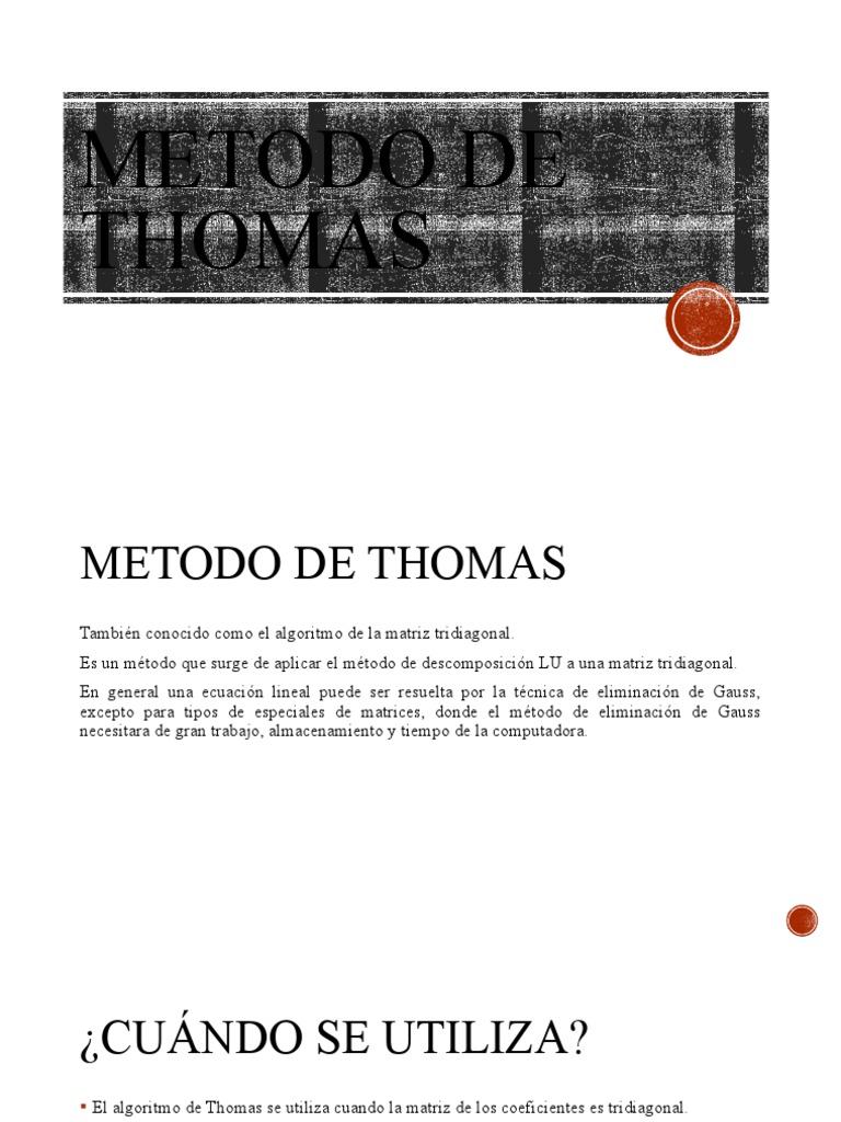 Metodo de Thomas | PDF
