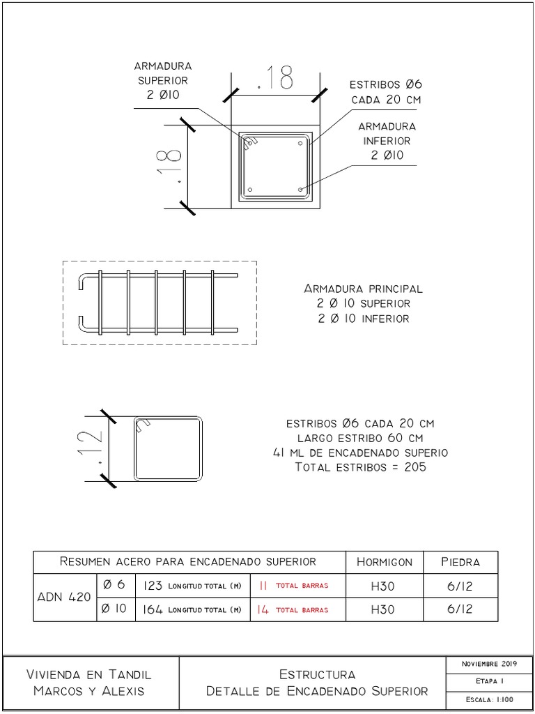 15 - Detalle Encadenado Superior | PDF