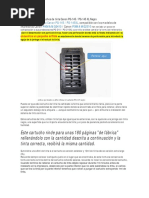 Instructivo de Uso Kit Recarga Cartuchos HP | PDF