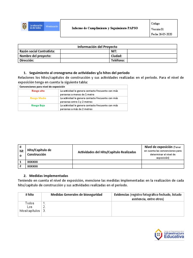 Informe de Seguimiento PAPSO 2020 | PDF | Informática | Seguridad