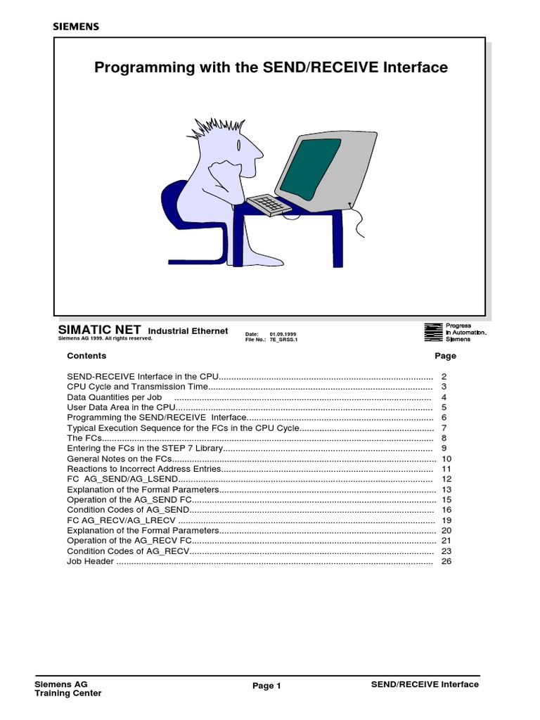 Programming With The SEND/RECEIVE Interface: Simatic Net | PDF ...