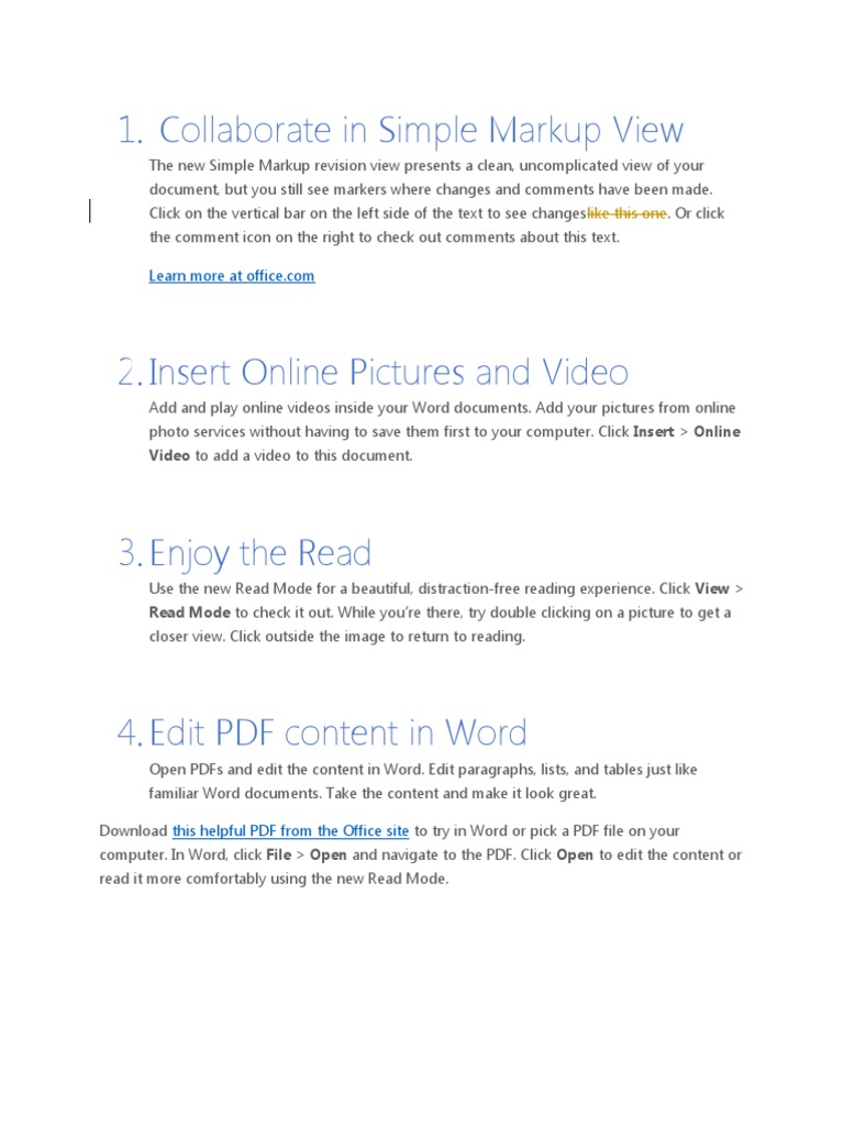 Collaborate in Simple Markup View: Video To Add A Video To This ...