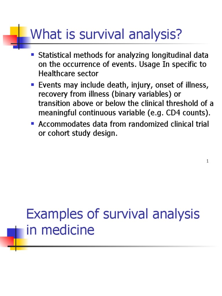 What Is Survival Analysis? | PDF | Randomized Controlled Trial | Placebo