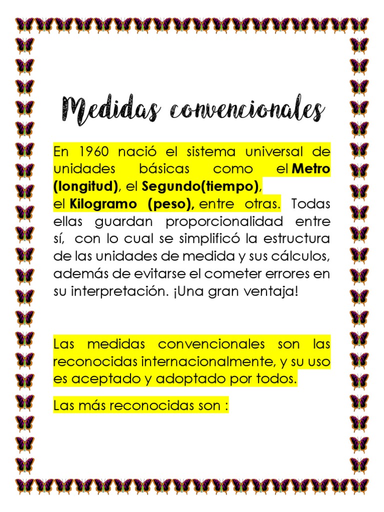 Medidas Convencionales | PDF