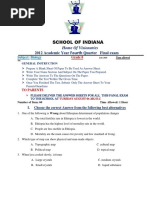 History Model Exam For Remedial Students | PDF