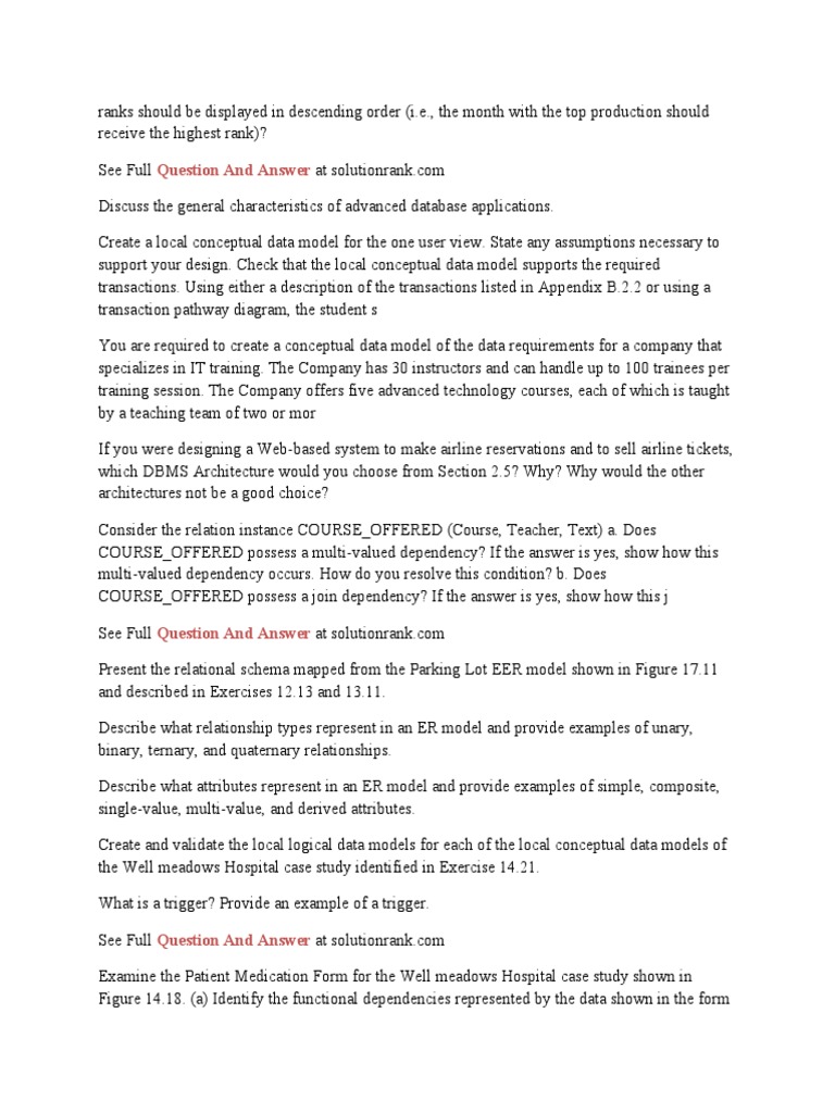 Computer Science Textbook Solutions - 26 | PDF | Conceptual Model ...