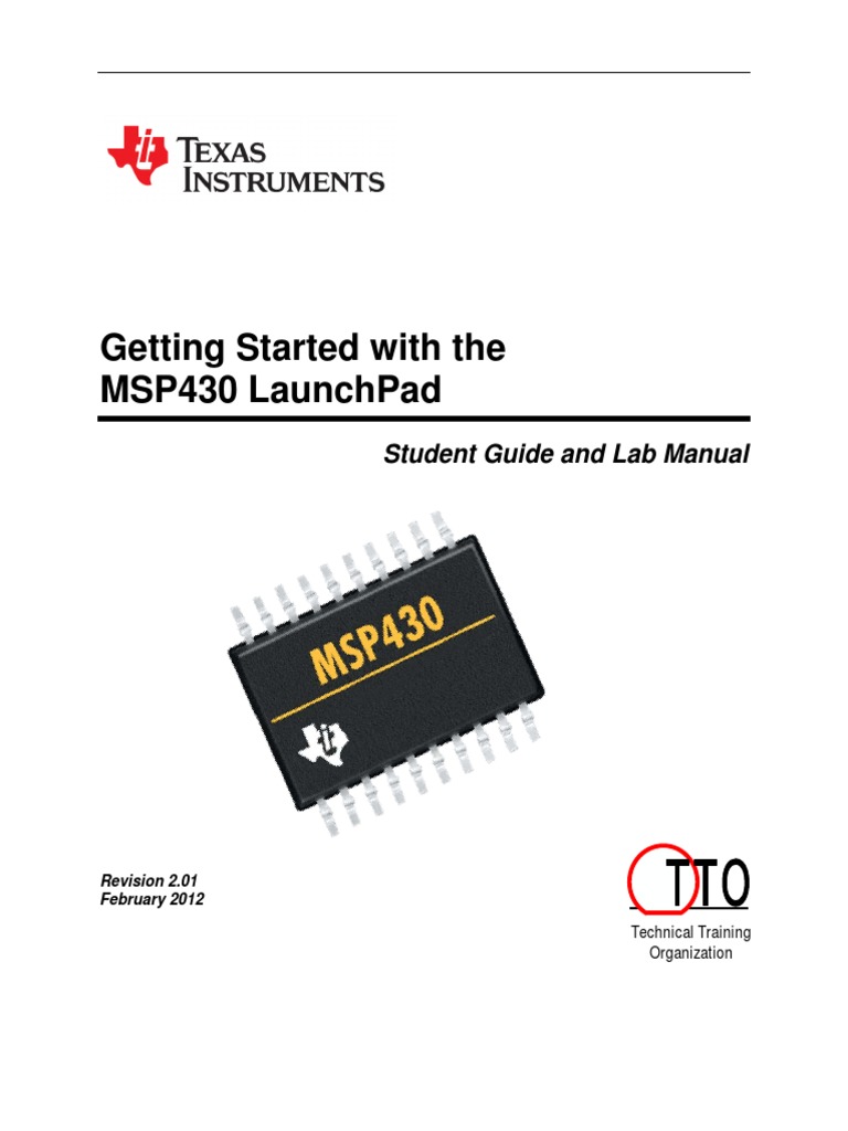 Getting Started With The Msp430 Launchpad: Student Guide and Lab Manual | PDF | Electronics ...