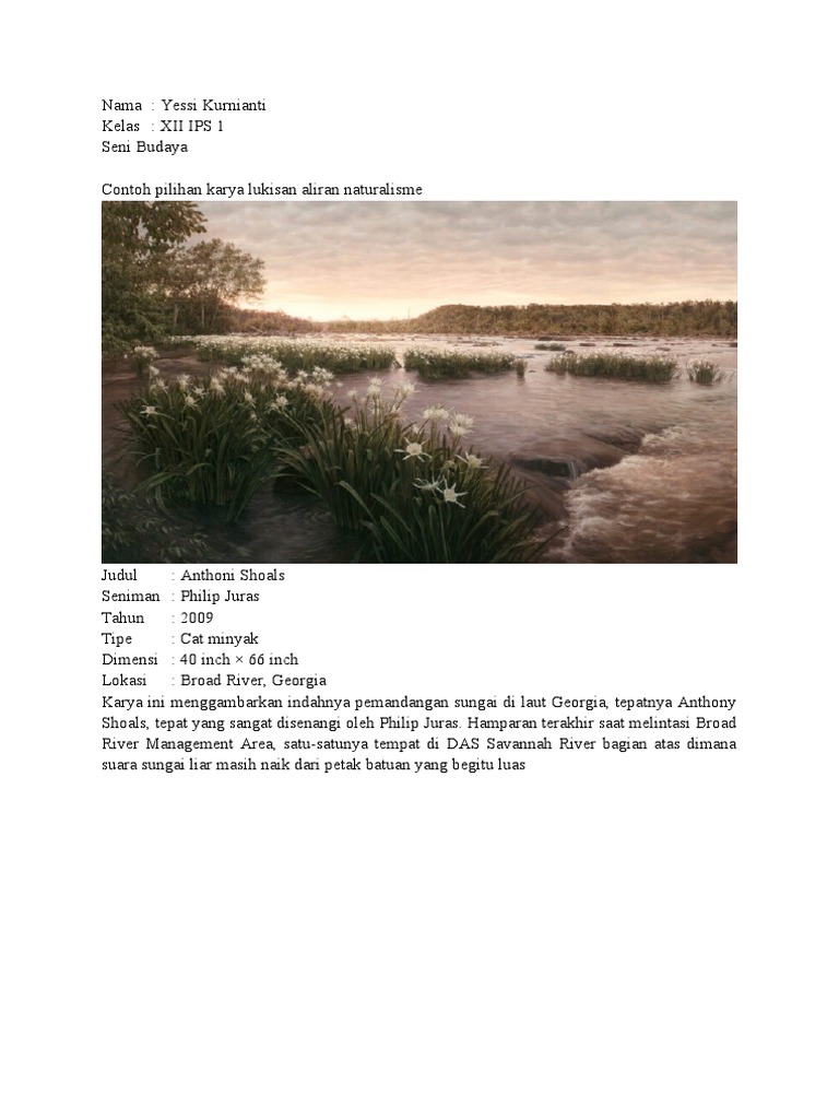 Lukisan Naturalisme: Keindahan Alam | PDF