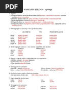 Aorist I Imperfekt - Hrvatski Jezik, 6. Razred | PDF