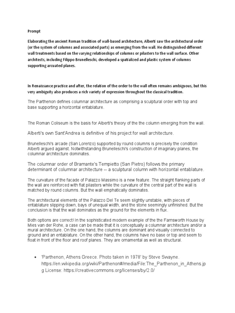 Alberti's Own Sant'Andrea Is Definitive of His Project For Wall ...