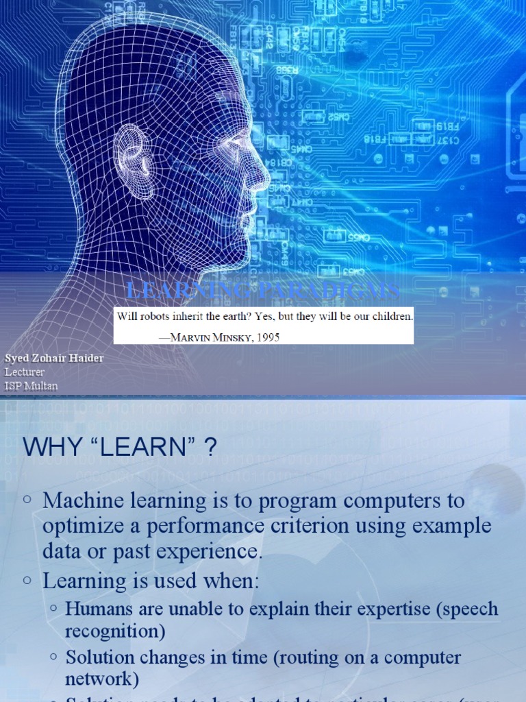 Learning Paradigms Pdf Statistical Classification Machine Learning