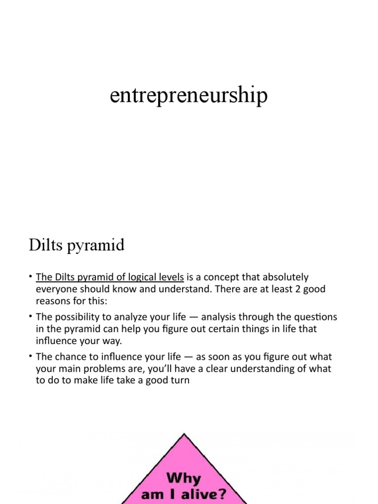 Dilts Pyramid | PDF