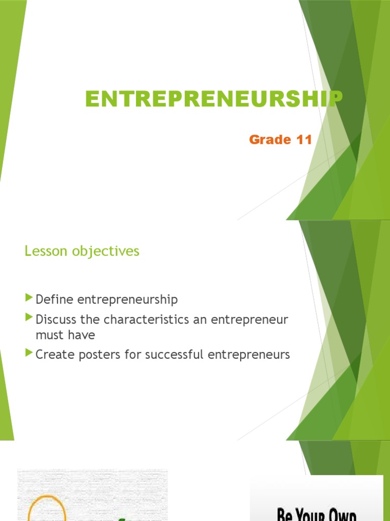 Entrepreneurship: Grade 11 | Download Free PDF | Entrepreneurship ...