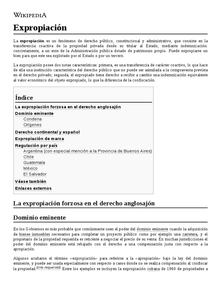 Ejemplos de Expropiación en México | PDF | Dominio eminente | Gobierno