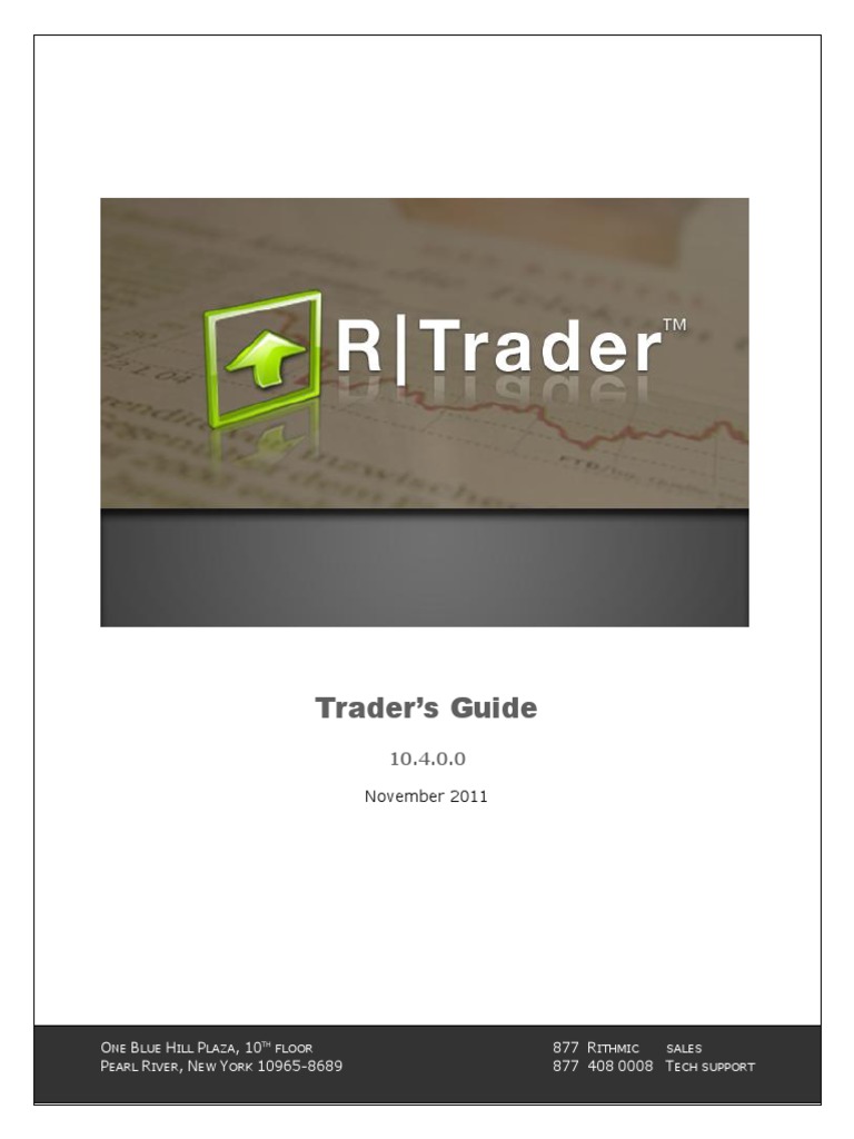 R Trader Trader's Guide | PDF | Order (Exchange) | Option (Finance)