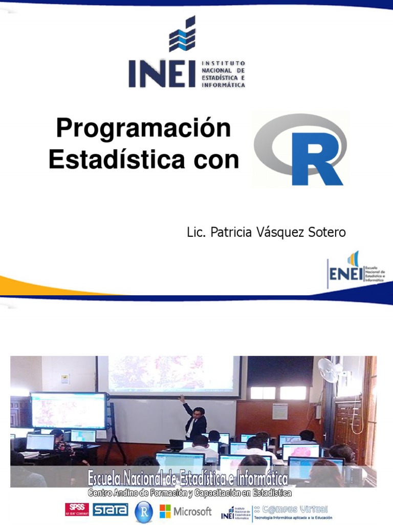 Estadística Con R - Sesión 1 PDF | PDF | Spss | Estadísticas