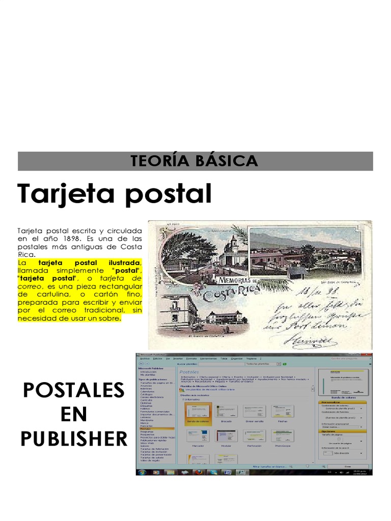 Tarjeta Postal | PDF | Tarjeta postal | Efímera