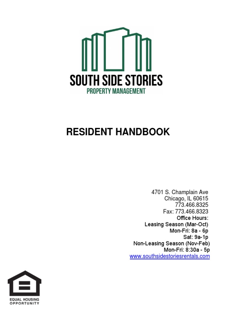 Resident Handbook PDF | PDF | Bathroom | Leasehold Estate