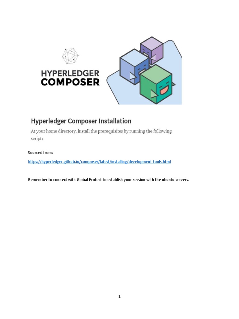 Setting Up Hyperledger Composer Development Environment On Ubuntu Server Pdf Computer