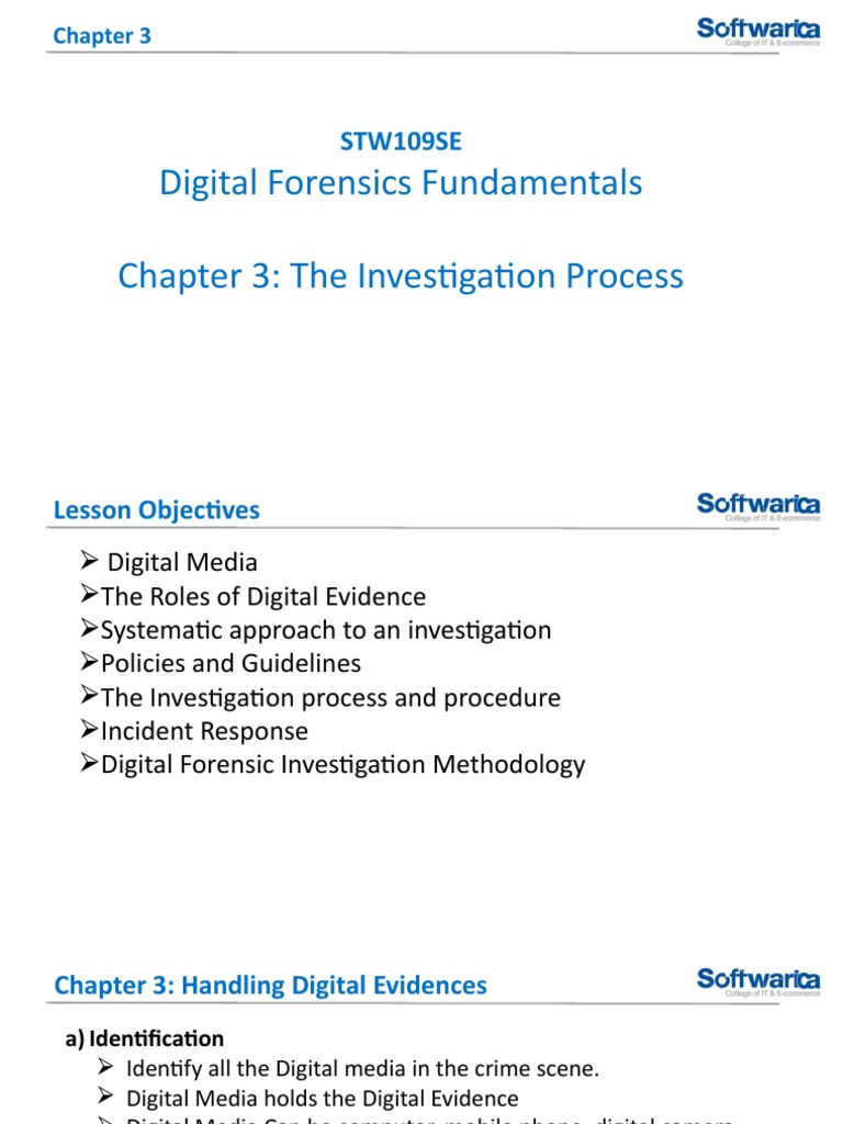 Digital Forensic Fundamentals - Chapter 3 | PDF | Digital Forensics | Computer Forensics