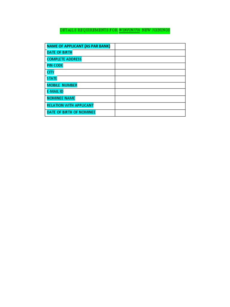 Winfinith App New Joining Details | PDF | Politics | Games & Activities