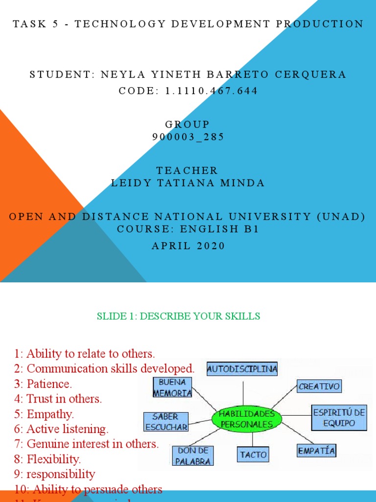 Task 5 - Technology Development Production | PDF