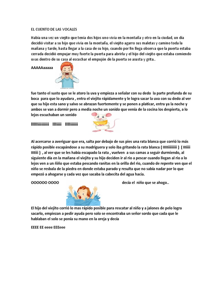El Cuento de Las Vocales | PDF