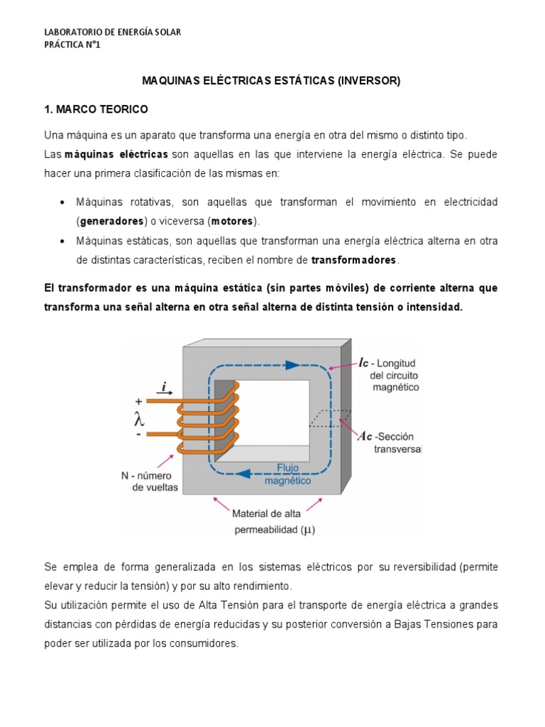 Maquinas Eléctricas Estáticas | PDF | Corriente alterna | Corriente eléctrica