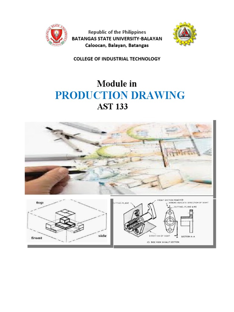 Production Drawing: Module in | PDF | Fraction (Mathematics) | Drawing