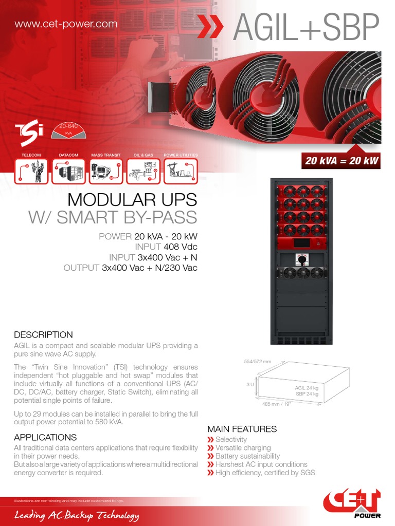 CET Power - AGIL+SBP Datasheet v1.0 | PDF | Alternating Current | Electrical Engineering