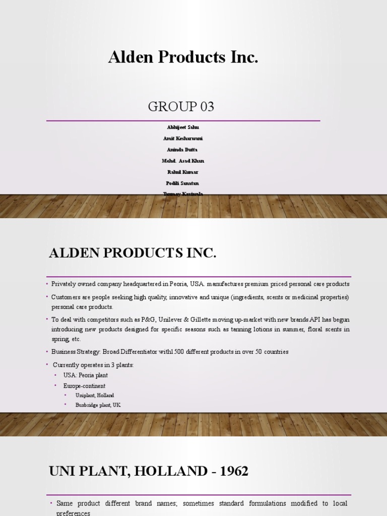 Group 03 - Alden Inc. | PDF | Brand | Marketing