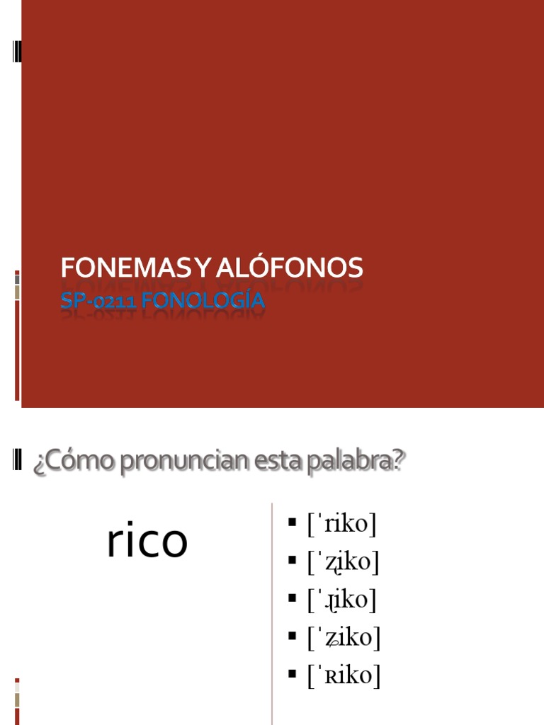 Fonemas y alófonos.pdf | PDF | Fonema | Fonética