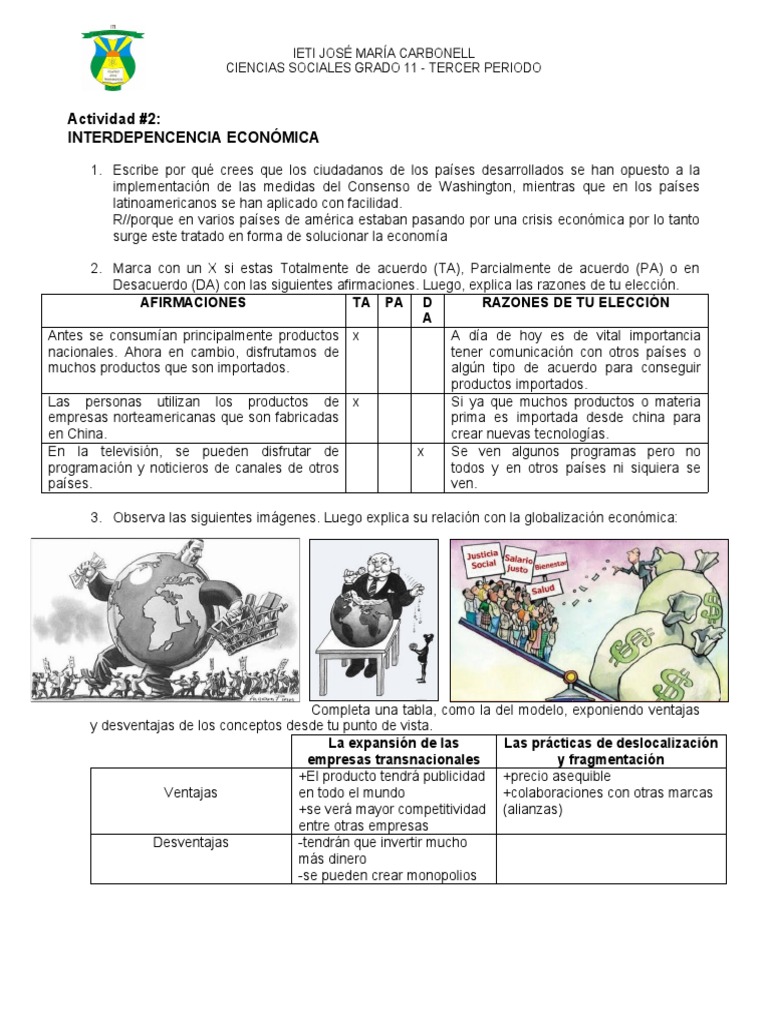 La interdependencia económica global y sus implicaciones | PDF ...