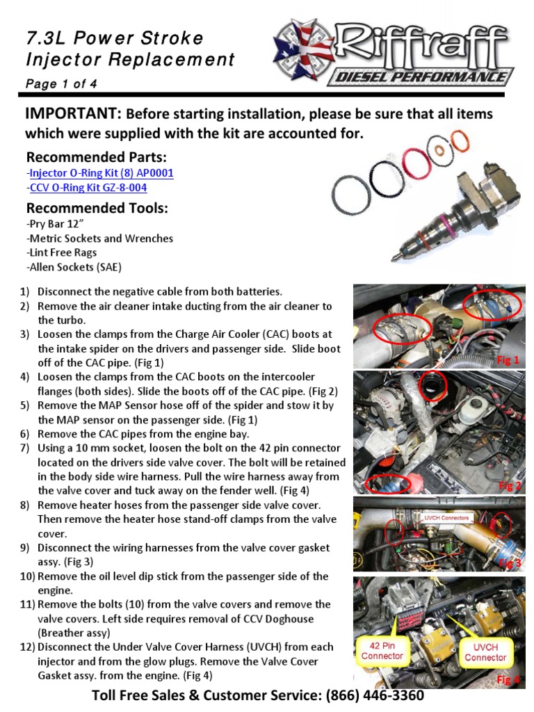 Important:: 7.3L Power Stroke Injector Replacement | Download Free PDF ...