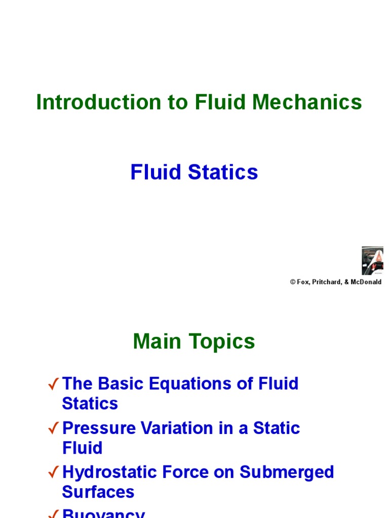 Hydrostatics | PDF | Buoyancy | Pressure