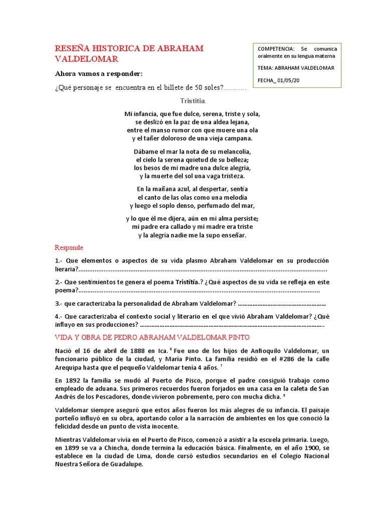 Abraham Valdelomar | PDF | Perú | Poesía