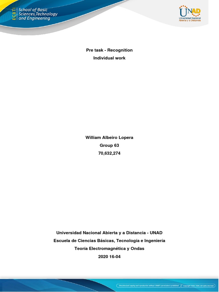 Pre Task - Group63 - William Lopera | PDF | Waves | Frequency