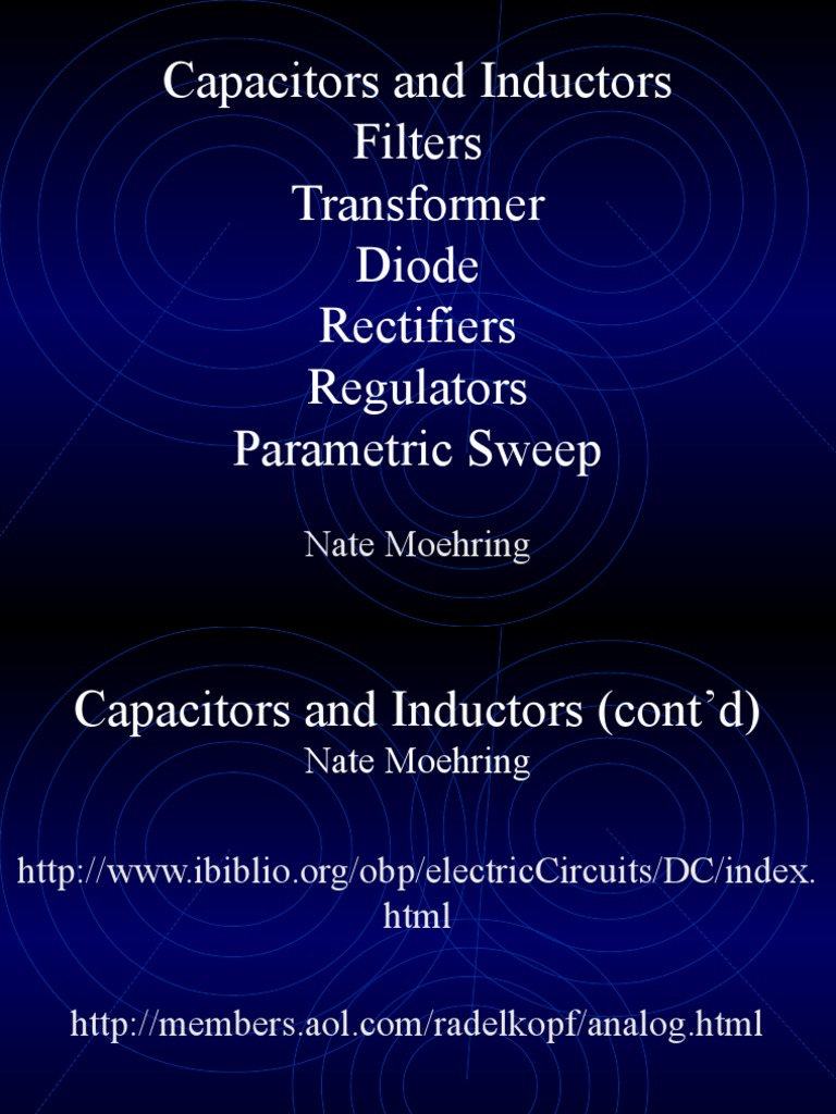 Capacitors, Inductors, and Filters Guide | PDF | Rectifier | Low Pass ...