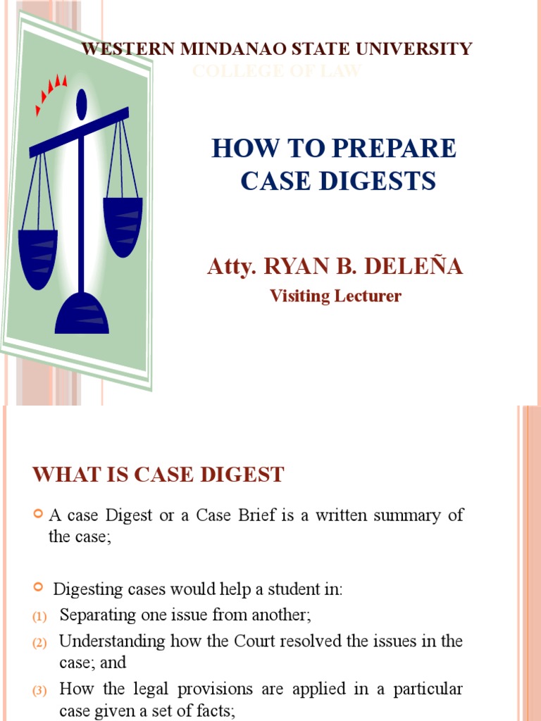 How To Prepare Case Digests | PDF | Annulment | Marriage