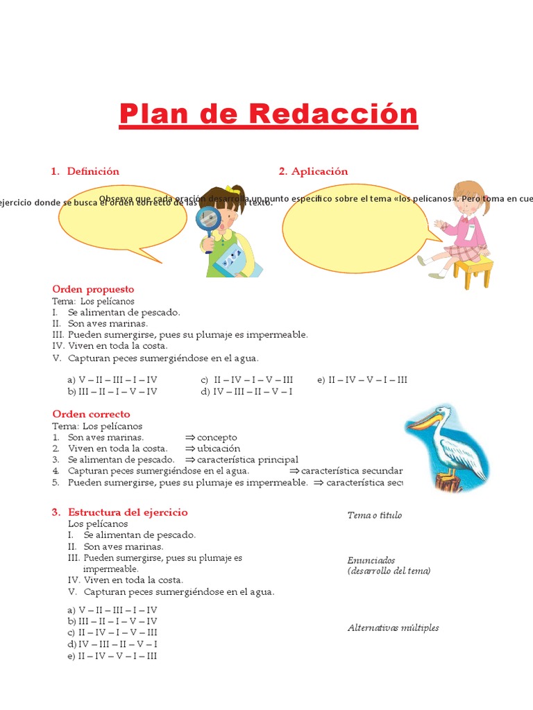 Ejercicios-de-Plan-de-Redacción | PDF