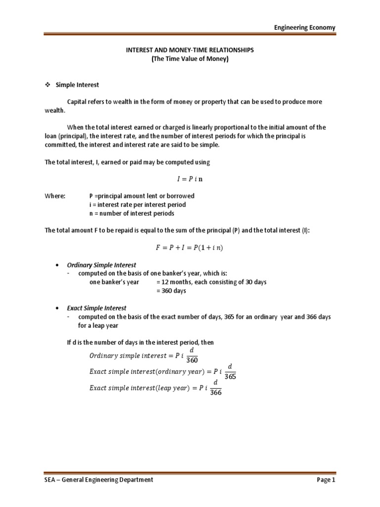 Interest and Time Value of Money | PDF | Interest Rates | Interest