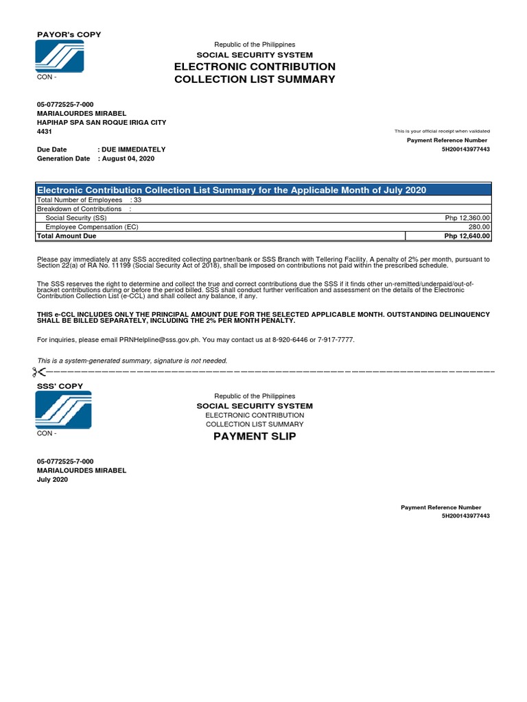 Electronic Contribution Collection List Summary | PDF | Programs ...