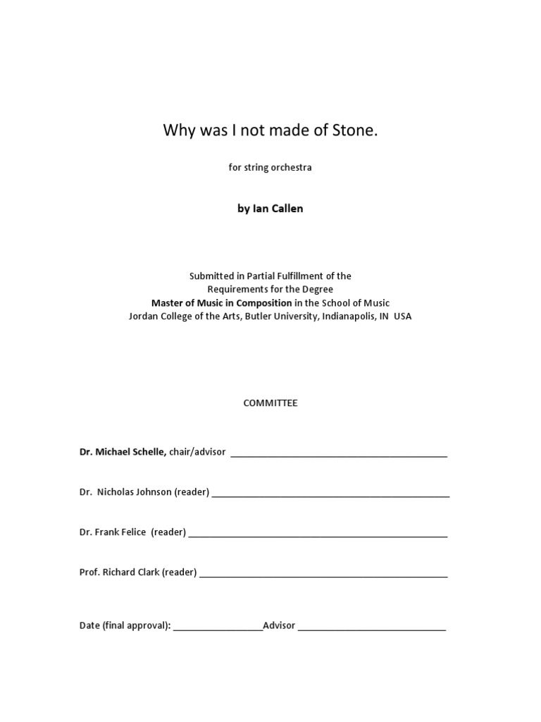 Why Was I Not Made of Stone.: by Ian Callen | PDF | Quasimodo ...