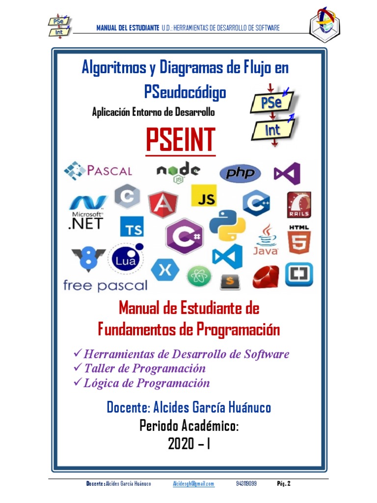 Manual de PSeint HDDSW 2020 | PDF | Programación de computadoras | Programa de computadora