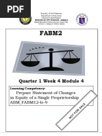 Fabm2: Quarter 1 Module 1 New Normal ABM For Grade 12 | PDF | Balance Sheet | Equity (Finance)