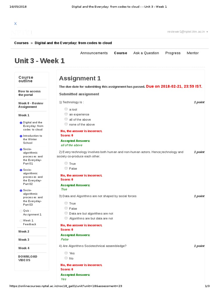 Unit 3 - Week 1: Assignment 1 | PDF | Machine Learning | Cognition