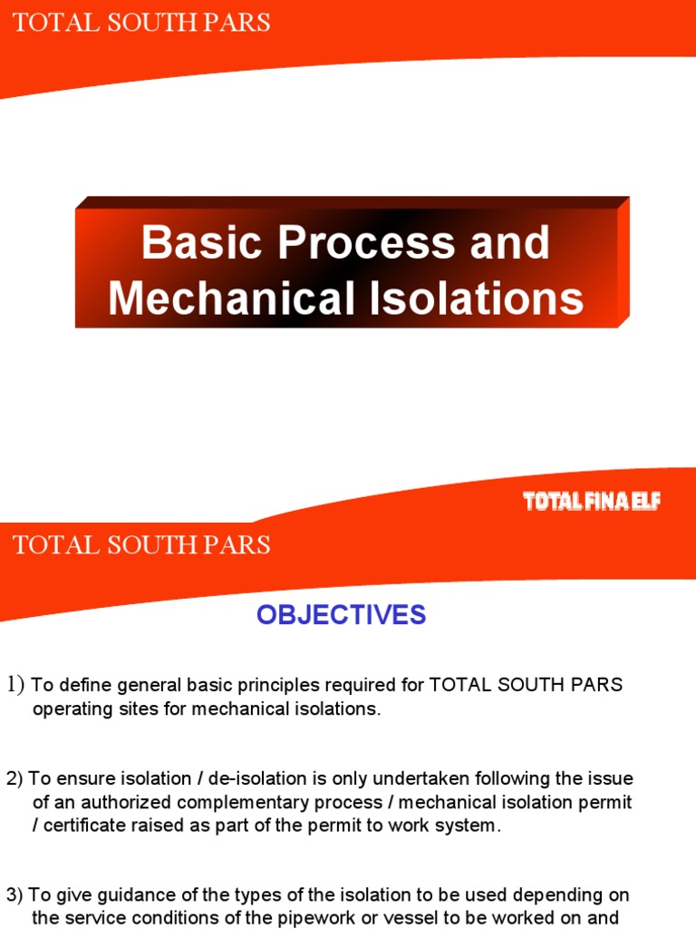 Isolation | PDF | Valve | Mechanical Engineering
