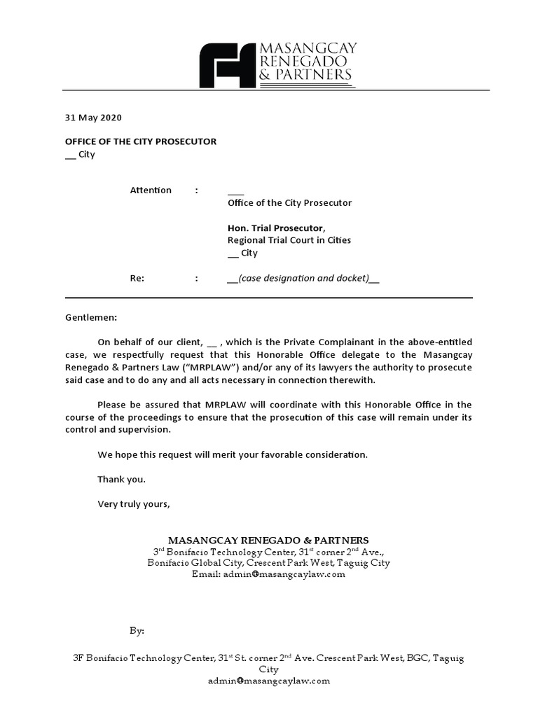 Office of The City Prosecutor: - (Case Designation and Docket) | PDF ...