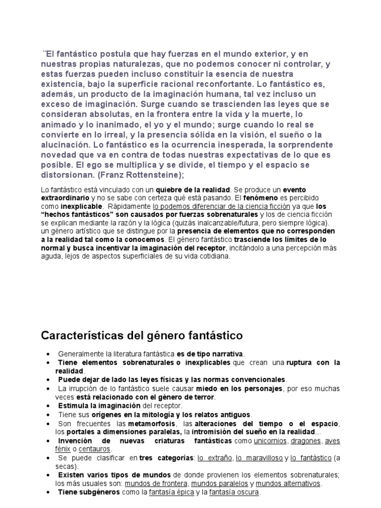 Literatura Fantastica | PDF | Literatura de fantasía | Fantasía